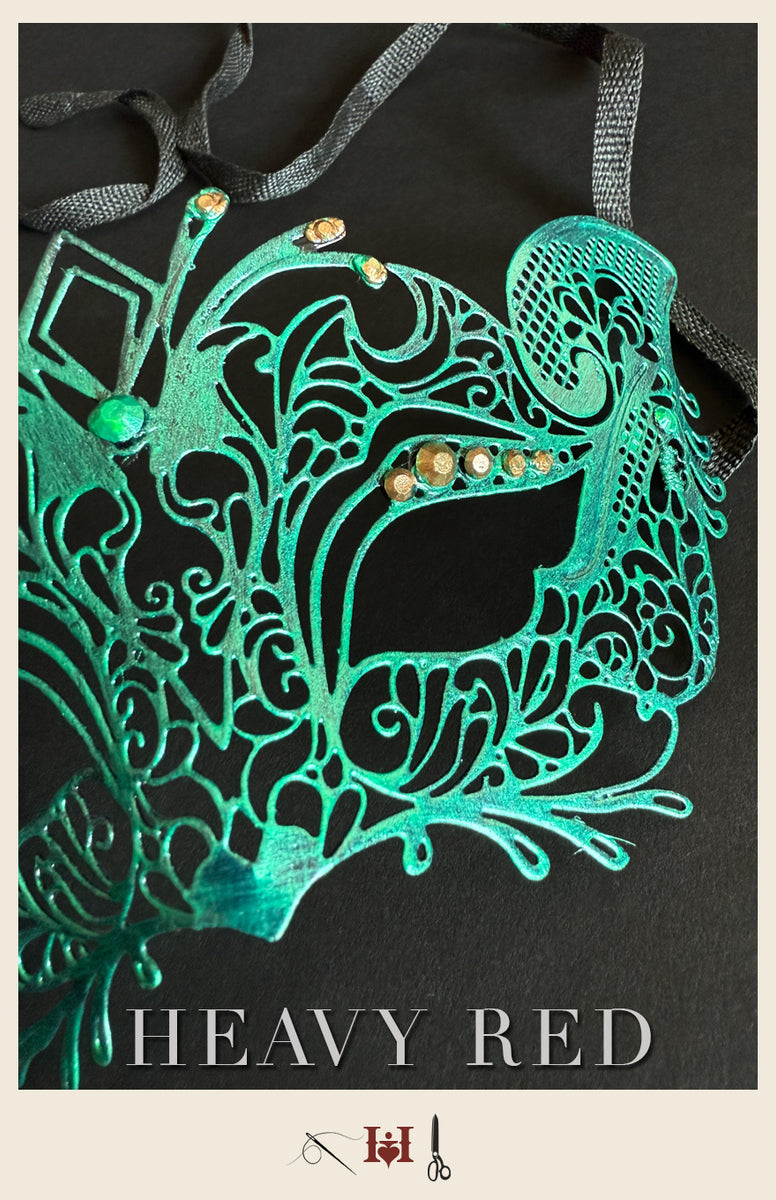 Gothic wire costume mask – HeavyRed