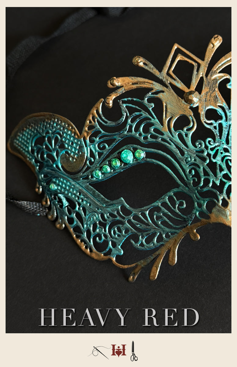 Gothic wire costume mask – HeavyRed