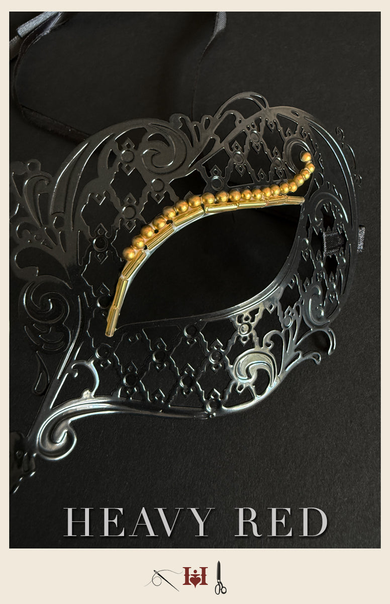 Gothic wire costume mask – HeavyRed