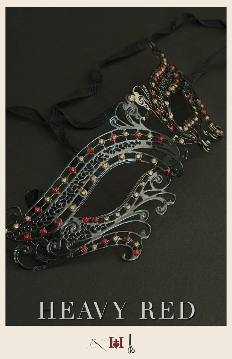 Gothic wire costume mask – HeavyRed