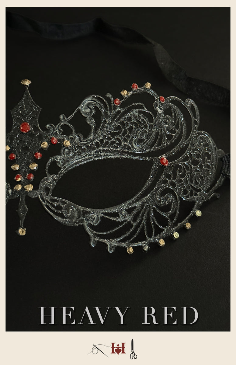 Gothic wire costume mask – HeavyRed