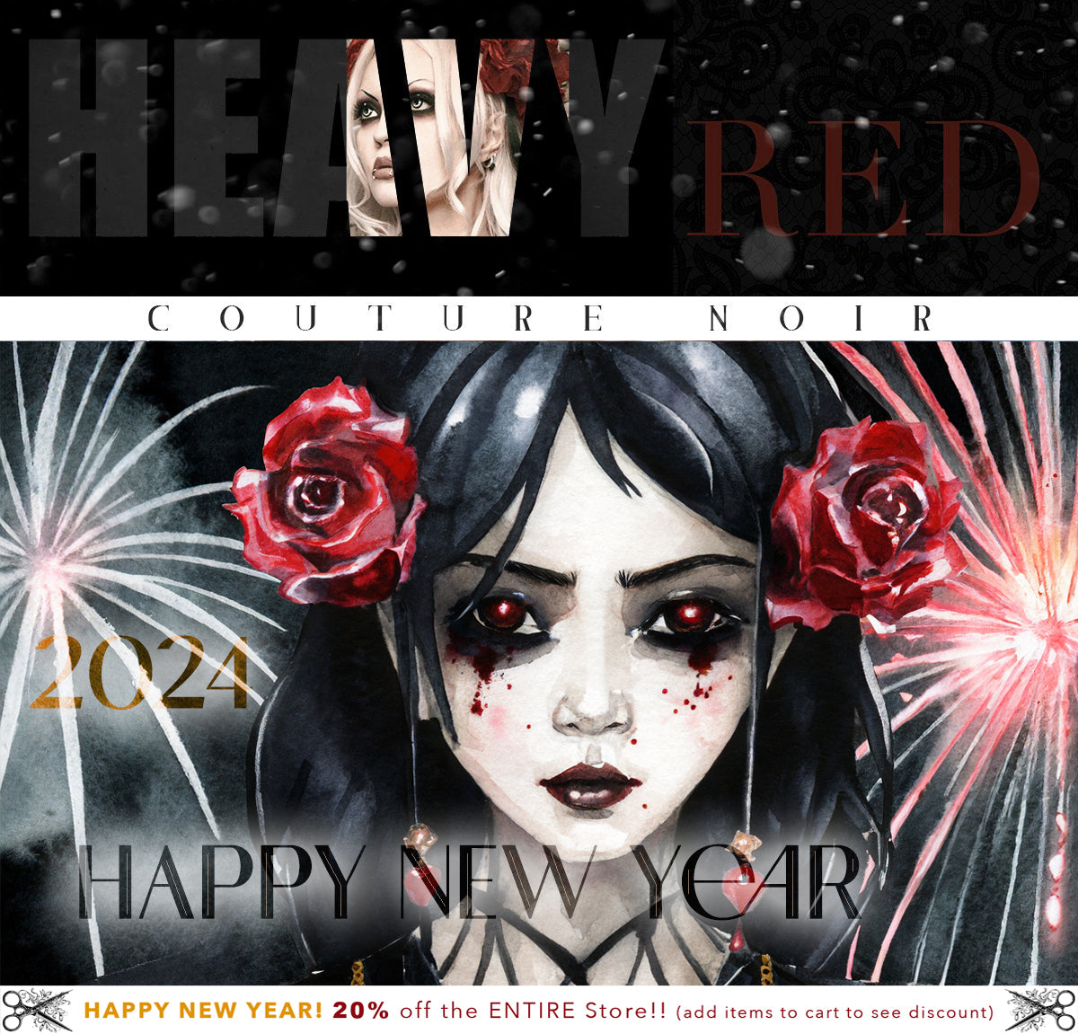 Heavy Red - Couture Noir gothic clothing – HeavyRed