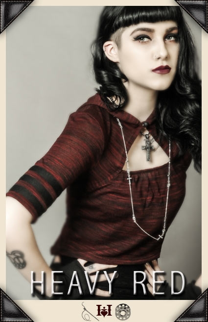 red sweater gothic hoodie – HeavyRed